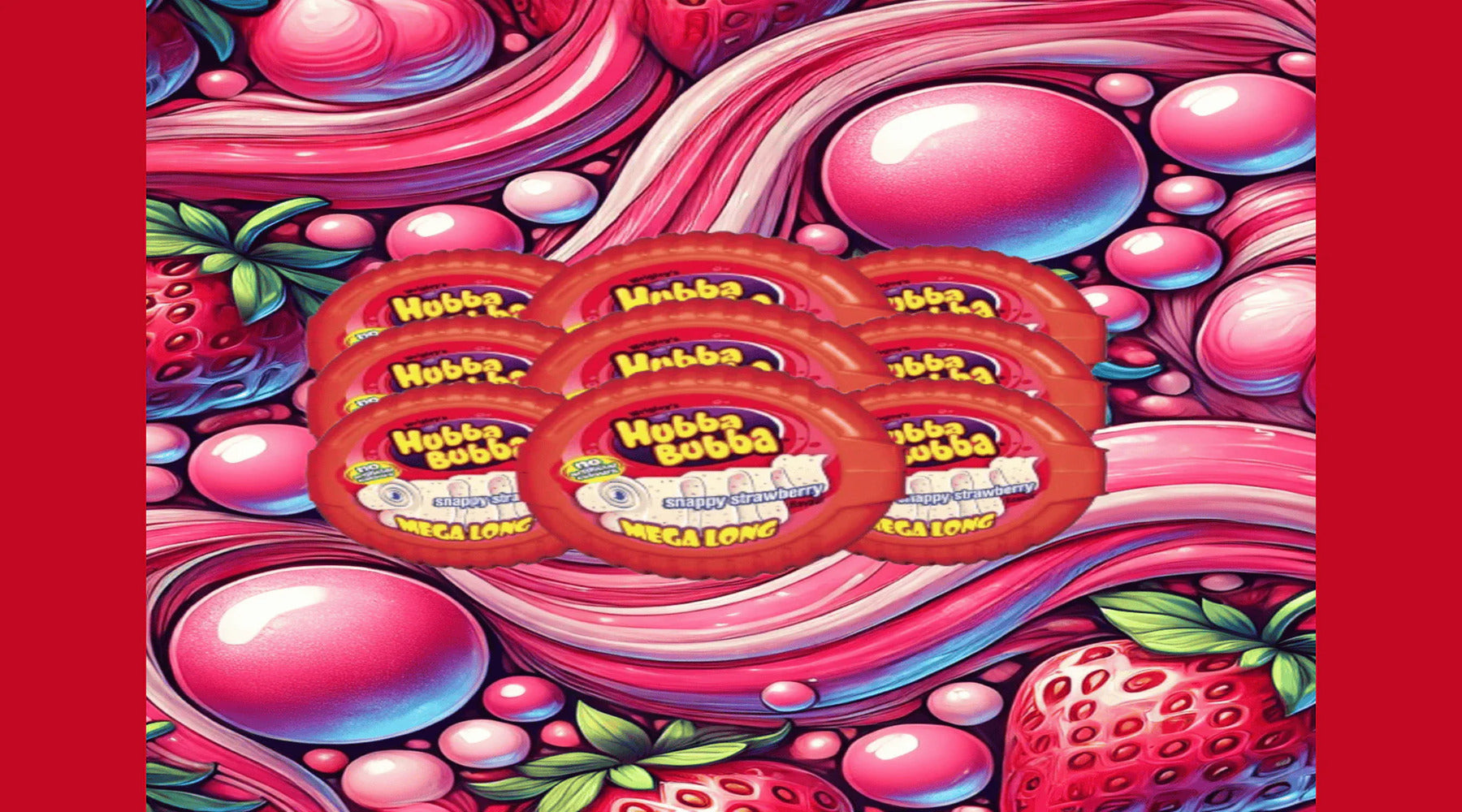 Hubba Bubba Snappy Strawberry Mega Long – Now at YEG Exotic! – YEG EXOTIC