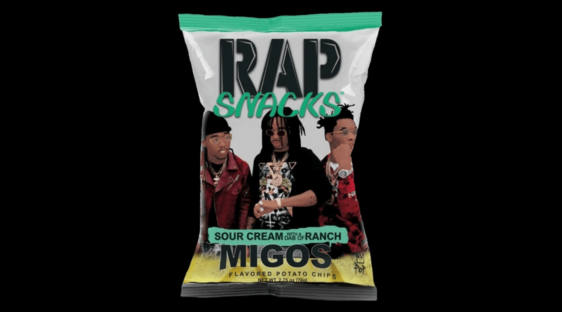 Rap Snacks Migos Sour Cream with a Dab Ranch Chips | YEG Exotic – YEG ...