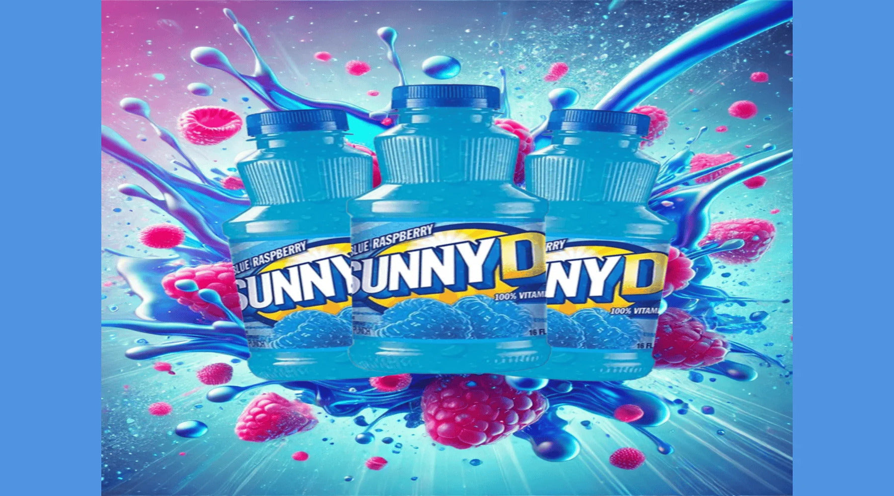 Sunny D Blue Raspberry - Bold Flavour at YEG Exotic | Edmonton Pop ...