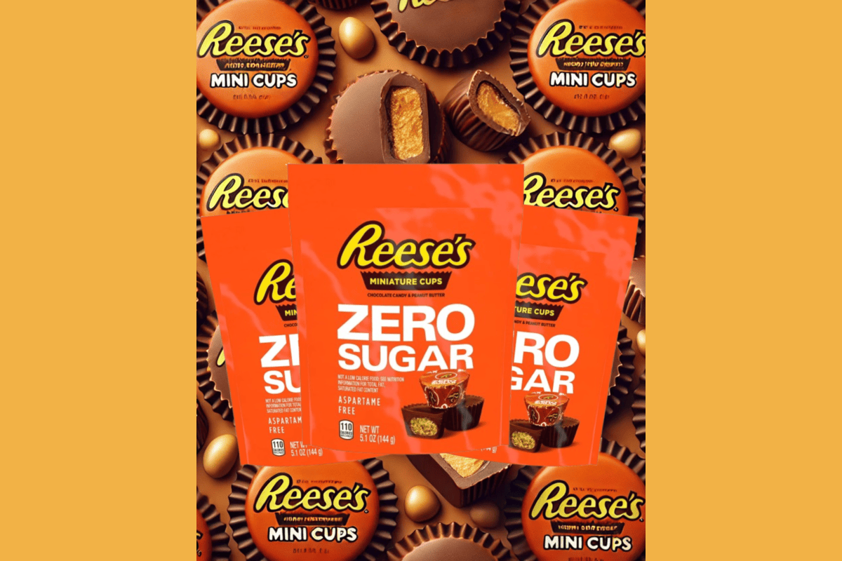 REESES Mini Cups Zero Sugar Aspartame Free| YEG Exotic – Candy And Pop ...