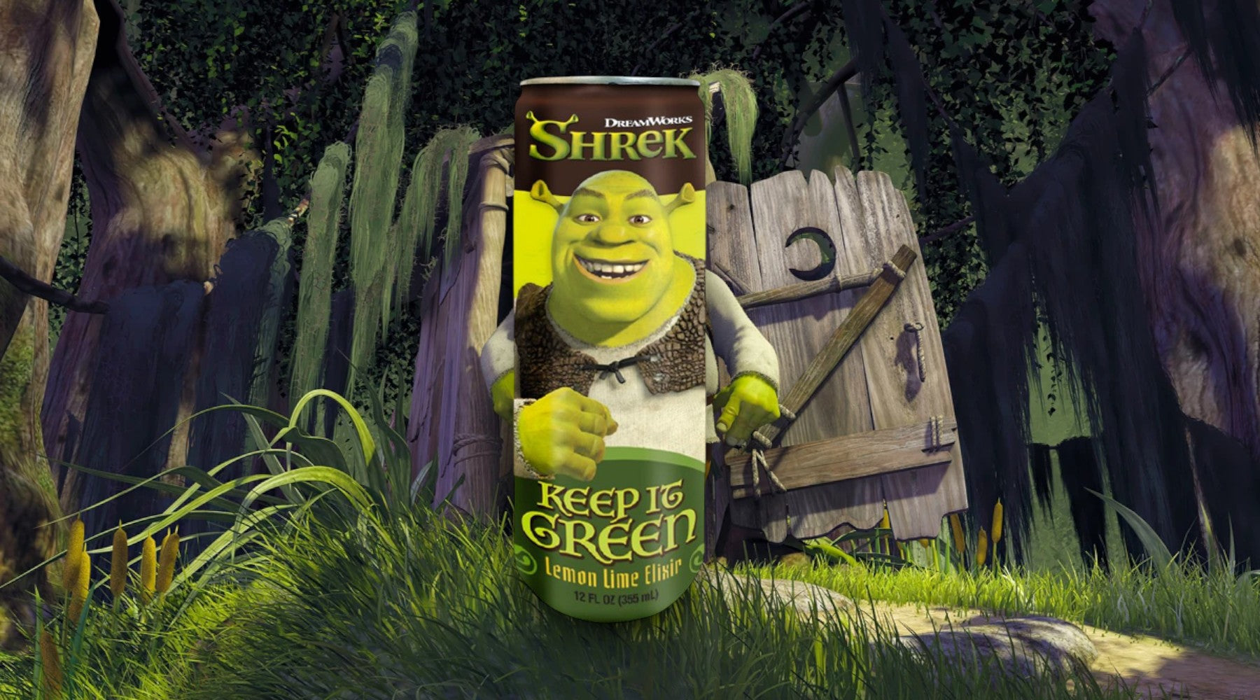 Shrek Keep It Green Lemon Lime Elixser | Boston America Corp. Soda at ...