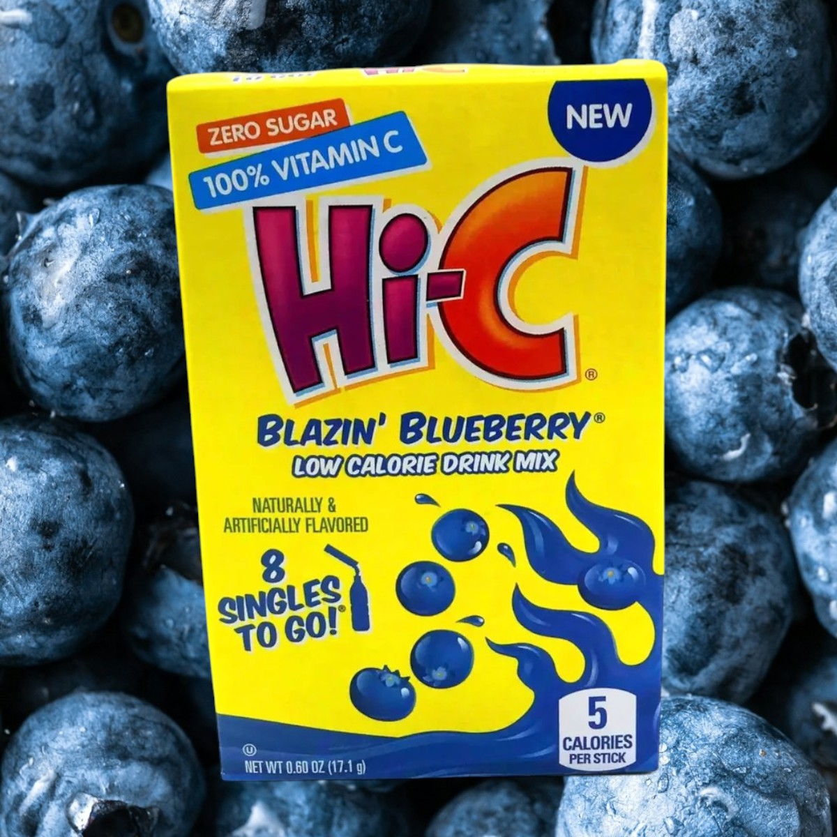 Hi-C Blazin’ BlueBerry Zero Sugar Low Calorie Drink Mix – YEG Exotic ...