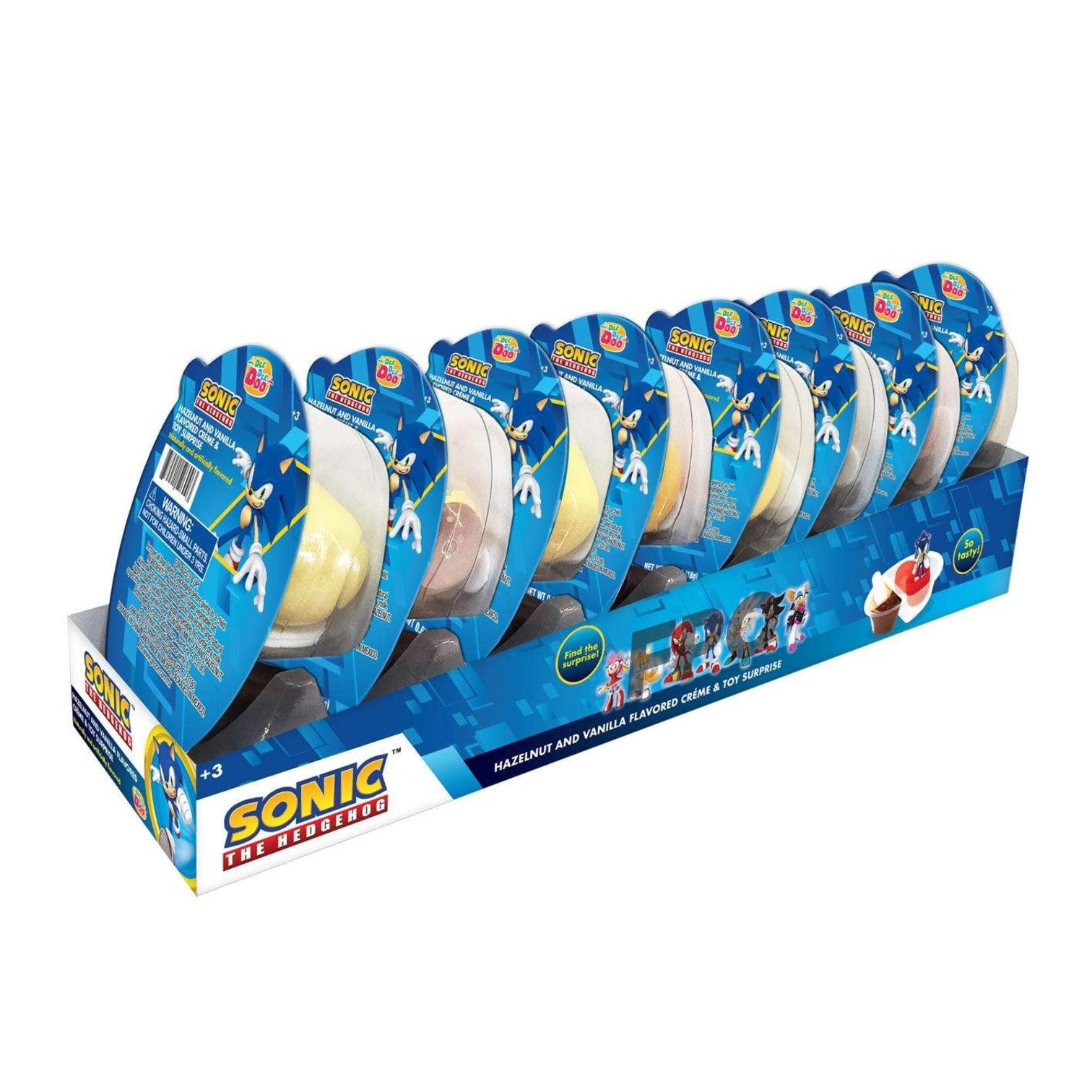 Dee Dee Doo’s Sonic the hedgehog hazelnut and vanilla cream with toy s ...