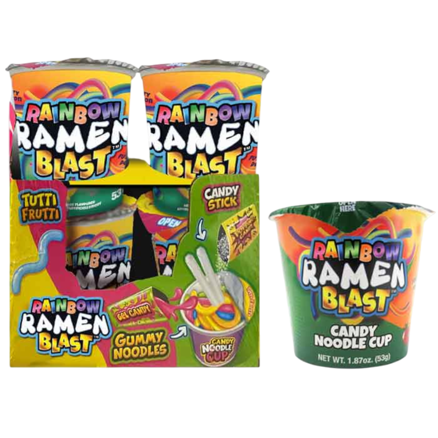 Rainbow Ramen Blast Gummy Noodles – YEG EXOTIC